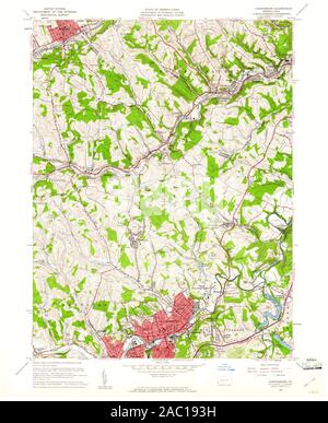 Canonsburg, Pennsylvania, map 1960, 1:24000, United States of America ...