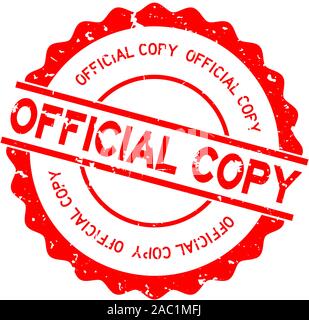 Grunge red official copy word square rubber seal stamp on white background Stock Vector Image ...