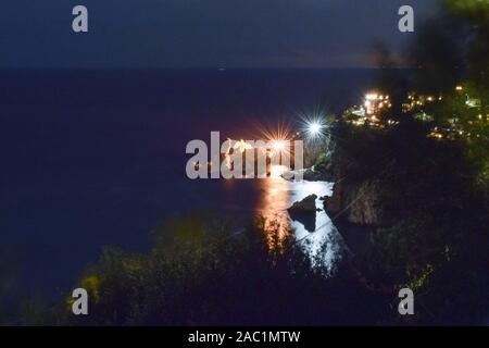 Night photography in Taormina, Italy, Sicily Stock Photo - Alamy