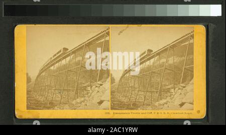 Frankenstein Trestle and Cliff, P.& O.R.R., Crawford Notch, from Robert ...