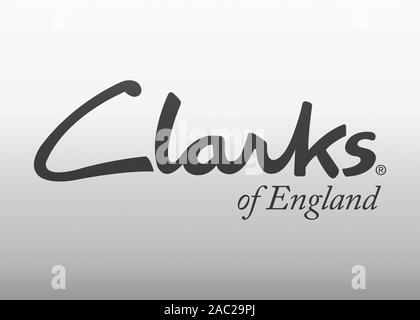 Clarks of England logo Stock Photo - Alamy