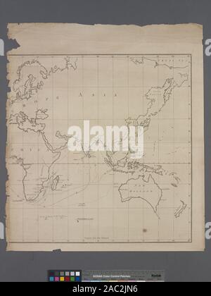 General chart of the globe, shewing the course of the Gulph Stream ...