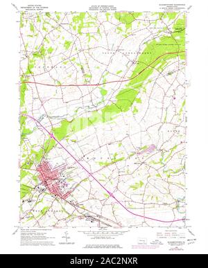 Elizabethtown, Pennsylvania, map 1964, 1:24000, United States of ...