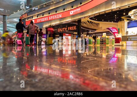 Istanbul, Turkey, Duty Free Shop in Ataturk International Airport Stock ...