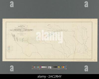 Geological map of the route explored by Capt. Jno. Pope, Corps of Topl ...