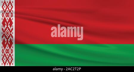 Belarus flag. Official colors. Correct proportion. Vector illustration ...