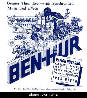 Francis X. Bushman Film Ben-Hur: A Tale Of The Christ (USA 1925 ...
