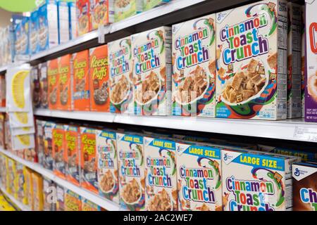 Cereal breakfast display store merchandise market grocery sell sale ...