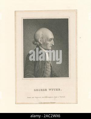 A portrait of George Wythe, a founding father of the United States and ...