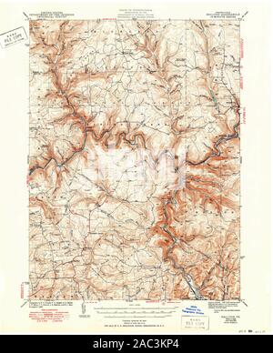 Hallton, Pennsylvania, map 1943, 1:62500, United States of America by ...