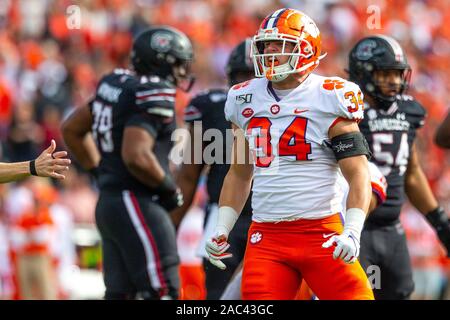Clemson defensive end Logan Rudolph (54) during the NCAA college ...