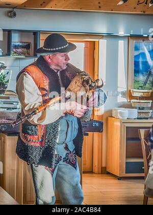 Tatry, Poland - June 03, 2019: An ethnic highlander (Góral) in ...
