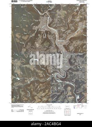 USGS TOPO Map Pennsylvania PA Mahaffey 222676 1959 24000 Restoration ...