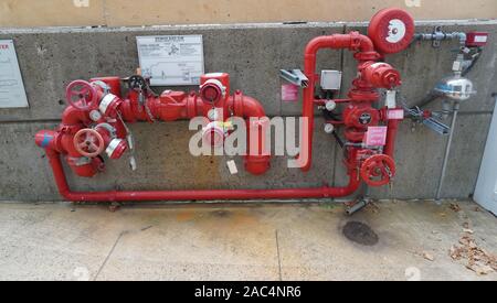 water hydrants boosters Macquarie University Sydney Australia fire and ...
