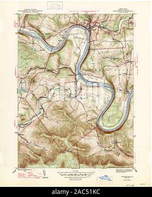 Meshoppen, Pennsylvania, map 1947, 1:31680, United States of America by ...