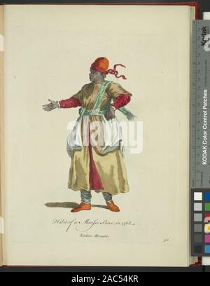 Habit of a morisco slave in 1568. Esclave moraure Stock Photo - Alamy
