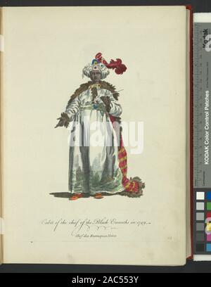 Habit of the chief of the black eunuchs in 1749. Chef des eunuques ...