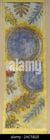 Tapa (or kapa) cloth after it has been dyed and completed, by artist ...