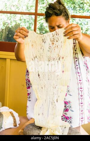 Kapa making on the Big Island: A kapa maker tests two dye plants, 'uki ...