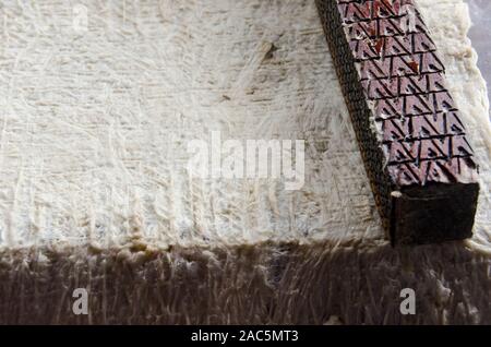 Pattern of tapa, beaten mulberry bark, Apia, Upolu, Western Samoa Stock ...