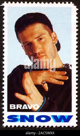Darrin Kenneth O'Brien alias Snow-on a vintage postage stamp by Bravo ...