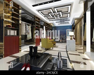 3d render of retil shop Stock Photo - Alamy