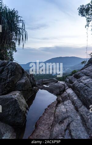 Koh Samui, Thailand -- A wide angle vertical shot of the Big Buddha ...