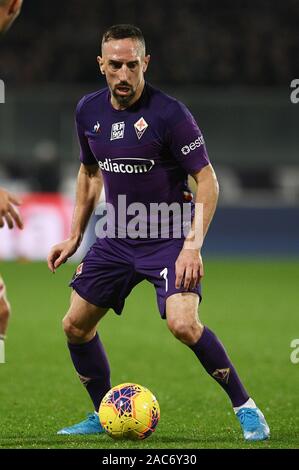 ribery in action during Fiorentina vs Lecce, Firenze, Italy, 30 Nov ...