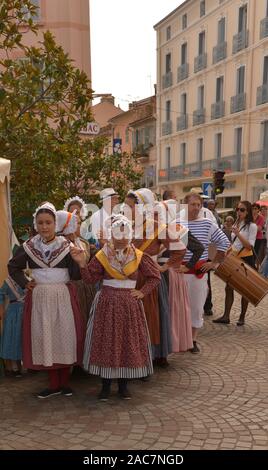 Traditional Provencal dances in local costume for the olive tree ...
