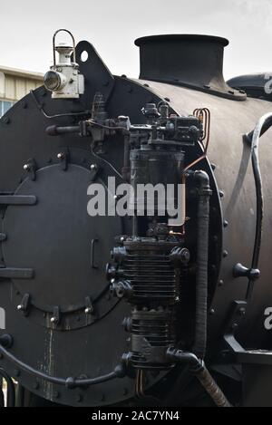 Steam locomotive 6046, USATC train at Bishop Lydeard Station in ...