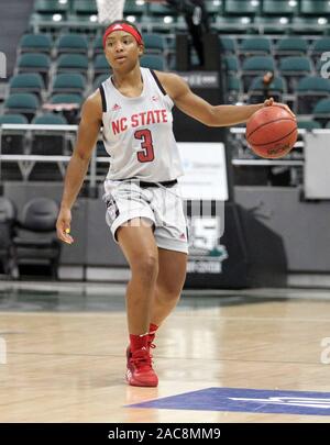 North Carolina State guard Kai Crutchfield (3) shoots against Saint ...