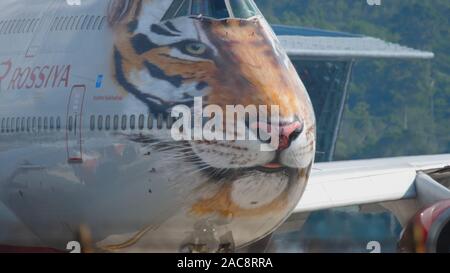 Rossiya Boeing 747 Tigers Livery Stock Photo - Alamy
