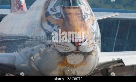 Rossiya Boeing 747 Tigers Livery Stock Photo - Alamy