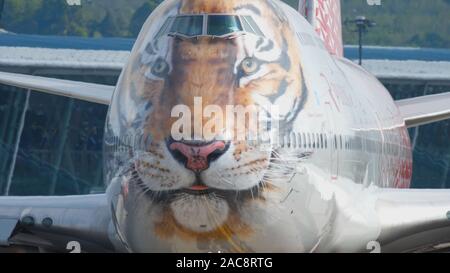 Rossiya Boeing 747 Tigers Livery Stock Photo - Alamy