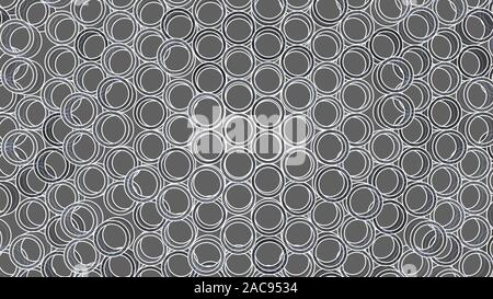 Abstract background of colorful outline tubes. 3D illustration. Wire ...