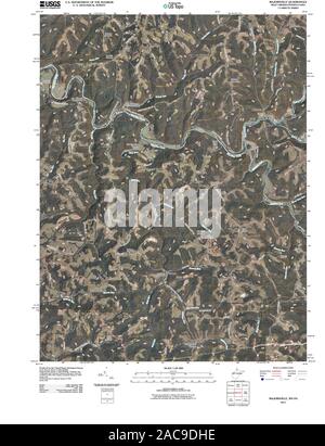 USGS TOPO Map Pennsylvania WV Lake Lynn 253019 1960 24000 Inverted ...