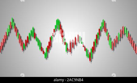 Sideways Consolidation Stock Chart 3D Illustration Stock Photo - Alamy