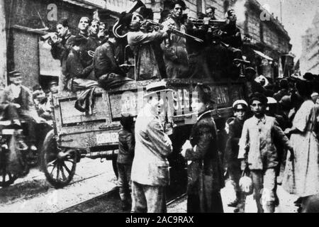 March on Rome, October 1922, Benito Mussolini and Fascist "Blackshirts ...