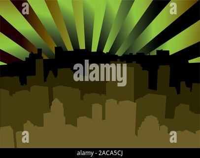 sunrise city scape Stock Photo - Alamy