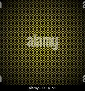 Gold metal hexagon grill background with light reflection Stock Photo ...