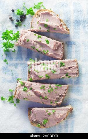 Bread With Leberwurst Stock Photo - Alamy