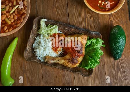 Moussaka , Moambe chicken Congolese cuisine, Traditional assorted ...