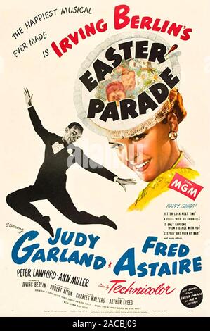 EASTER PARADE 1948 MGM film with from left Fred Astaire, Peter Lawford ...