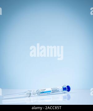 CHONBURI, THAILAND-JANUARY 3, 2019 : Neupogen injection. Filgrastim ...