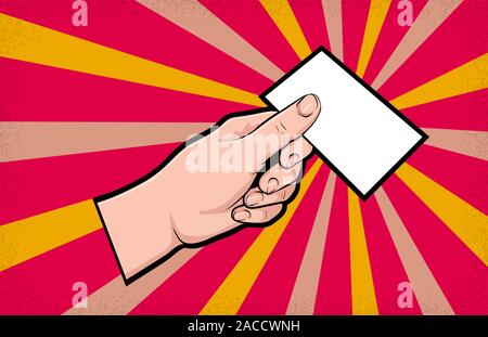 Hand gesture comic book pop art isolated Stock Vector Image & Art - Alamy