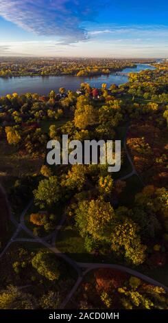 Laval city, aerial view in autumn Stock Photo - Alamy