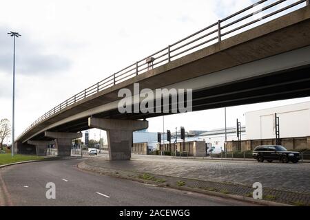 The Birmingham Perry Barr Flyover part of the Walsall Road. The Flyover ...