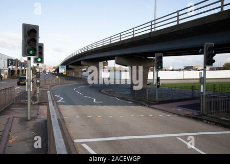 The Birmingham Perry Barr Flyover part of the Walsall Road. The Flyover ...