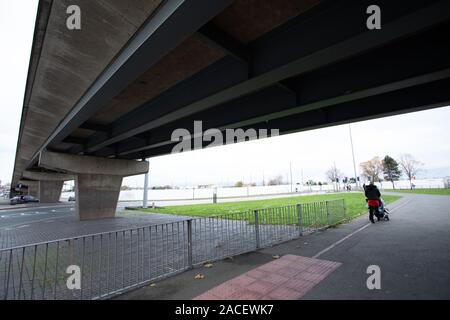 The Birmingham Perry Barr Flyover part of the Walsall Road. The Flyover ...