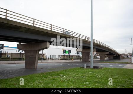 The Birmingham Perry Barr Flyover part of the Walsall Road. The Flyover ...